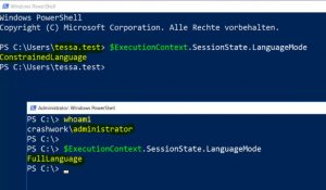 WS IT-Solutions · Blog: PS-Security - PowerShell Constrained Language Mode (PSLockDown)