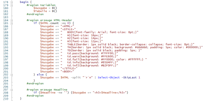 Ws It Solutions · Blog Erstelle Htmlreport Powershell Funktion