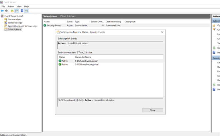 WS IT-Solutions · Blog: Windows Eventlog Forwarding einrichten