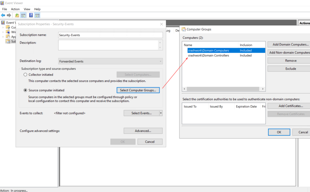 WS IT-Solutions · Blog: Windows Eventlog Forwarding einrichten